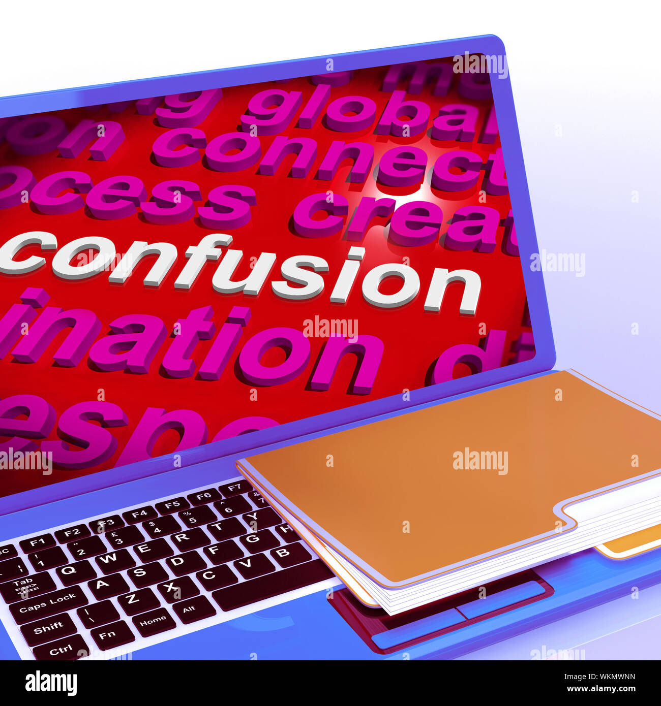 Confusion Word Cloud Laptop Meaning Confusing Confused Dilemma Stock ...