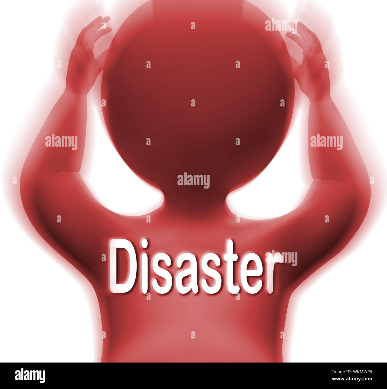 Disaster Man Meaning Crisis Calamity Or Catastrophe Stock Photo - Alamy