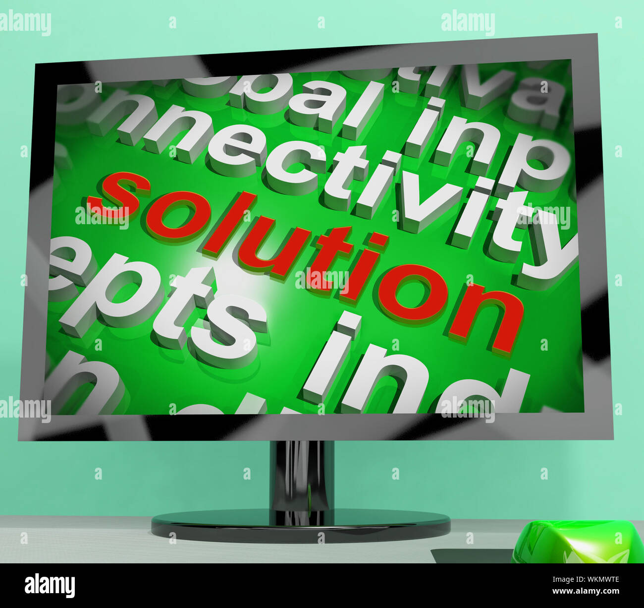 Solution Screen Word Cloud Showing Achievement Resolution Solving And ...