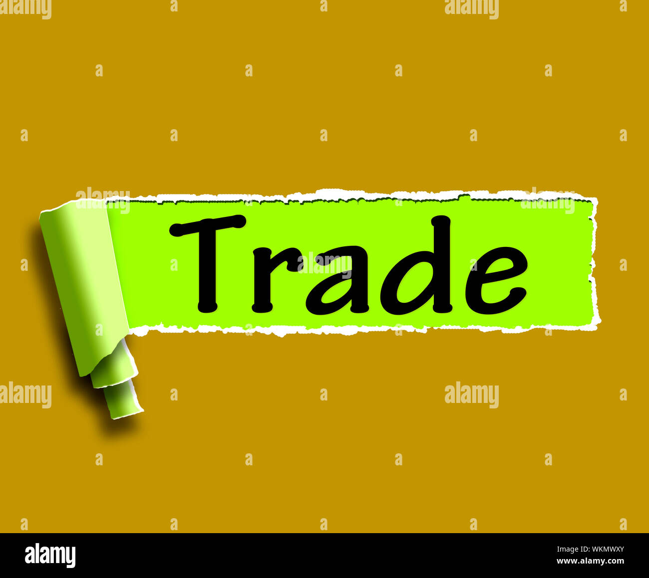 Trade Word Showing Online Buying Selling And Shops Stock Photo - Alamy
