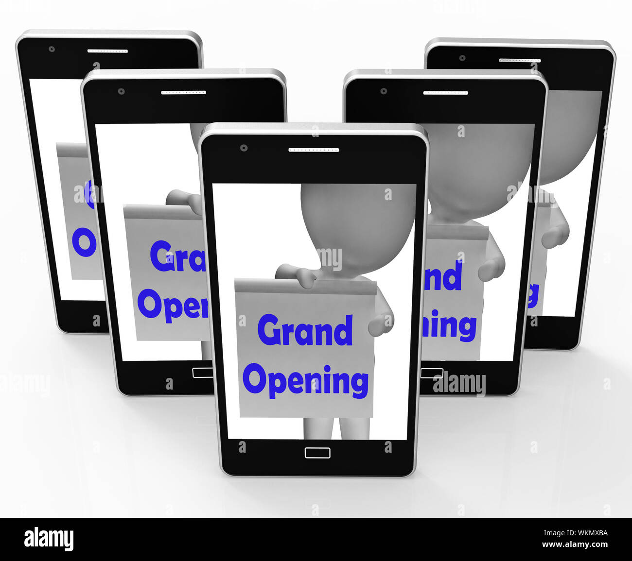 Grand Opening Sign Meaning Launch Of New Business Stock Photo - Alamy