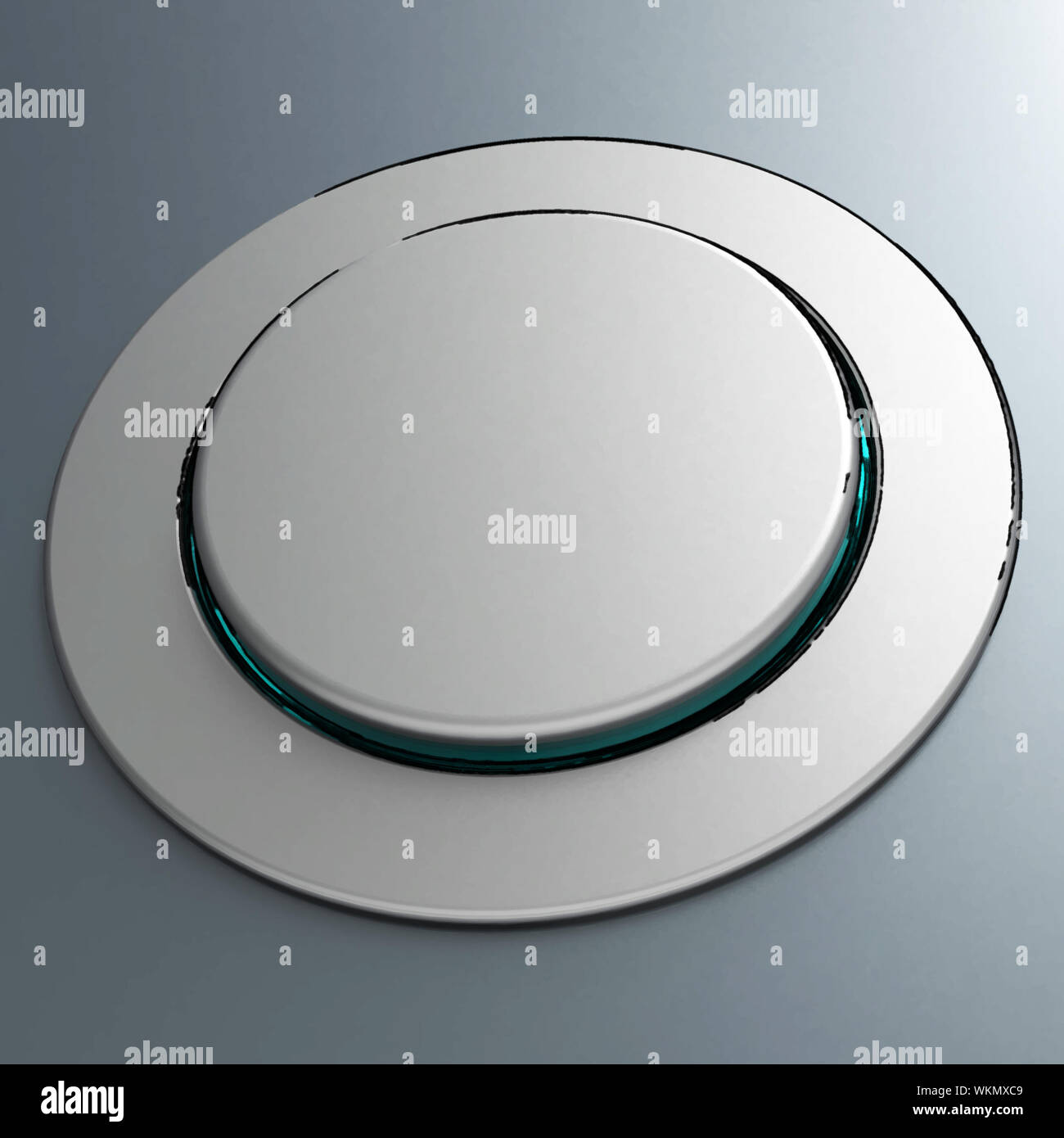 Blank Push Button Or Switch Showing Copyspace Stock Photo - Alamy