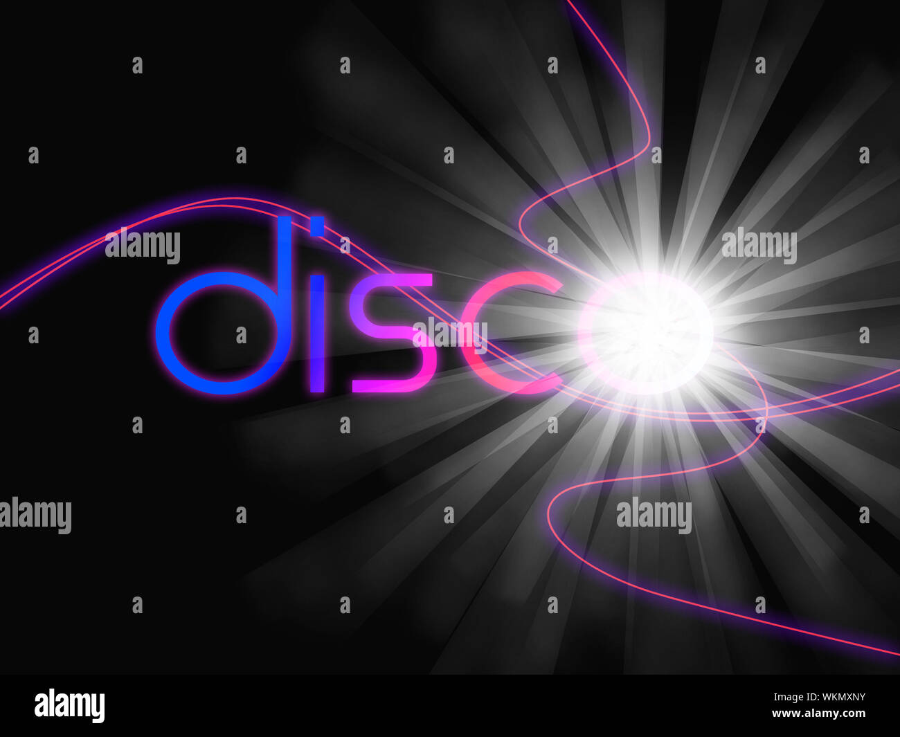 Groovy Disco Meaning Dancing Party And Music Stock Photo - Alamy