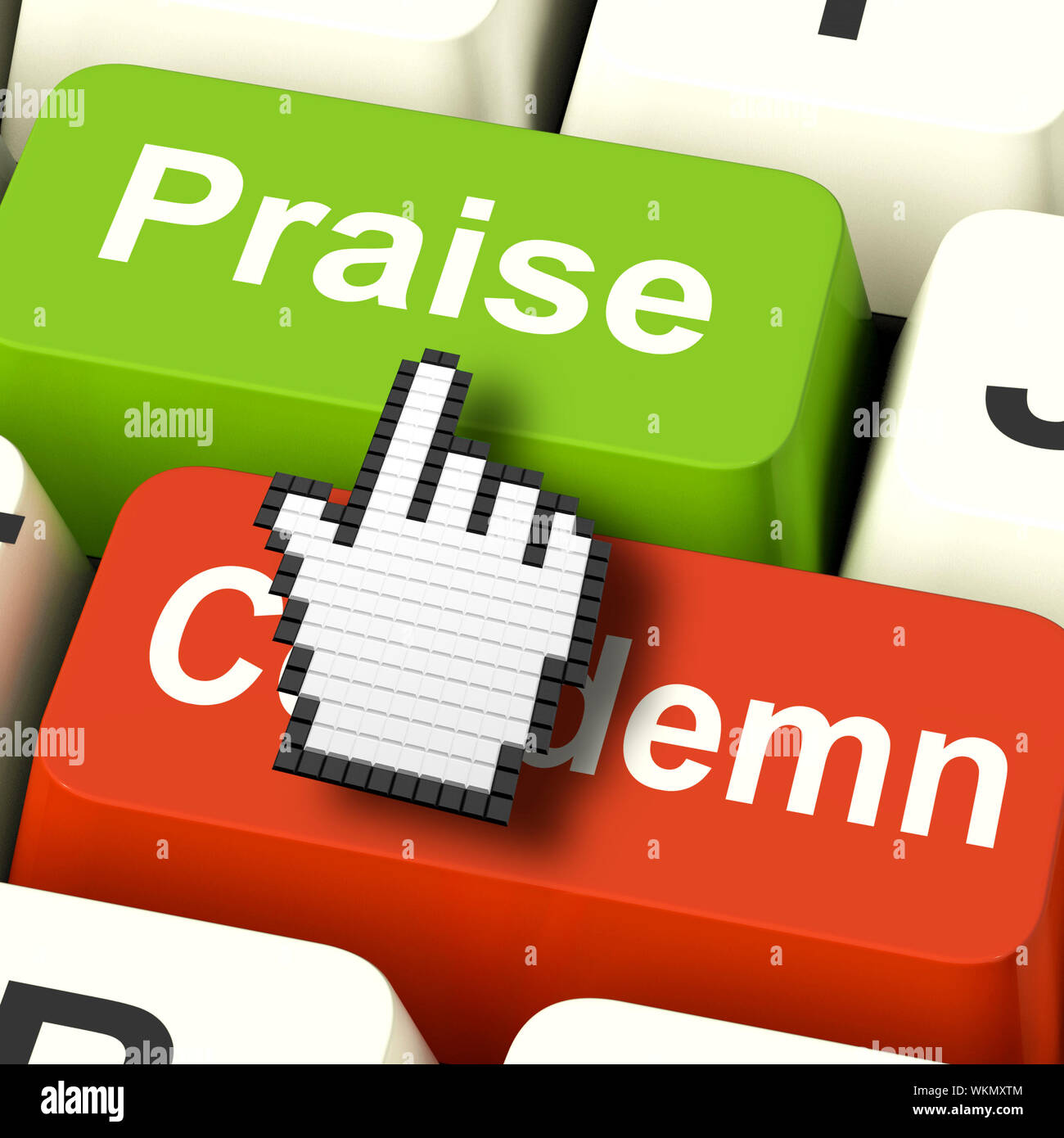 Appreciate Praise Computer Meaning Appreciating or Great Stock Photo ...