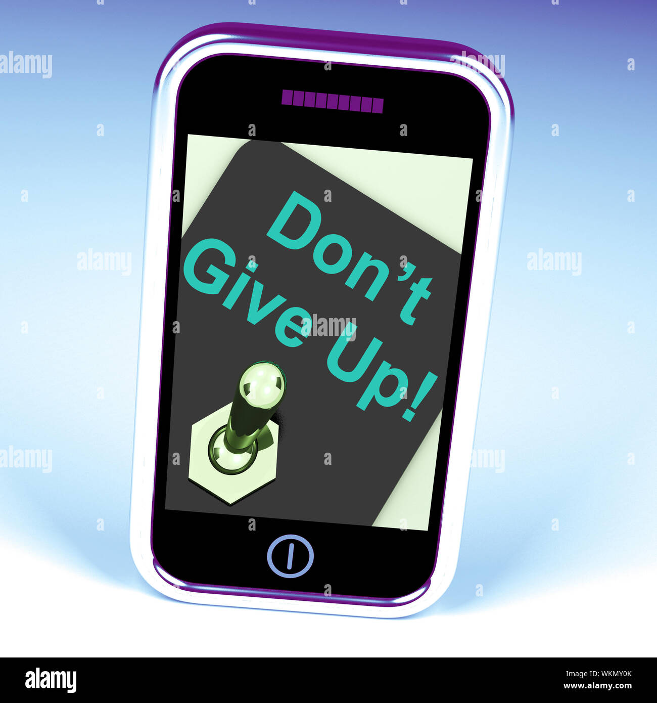 Don't Give Up Switch Showing Determination Persist And Persevere Stock ...