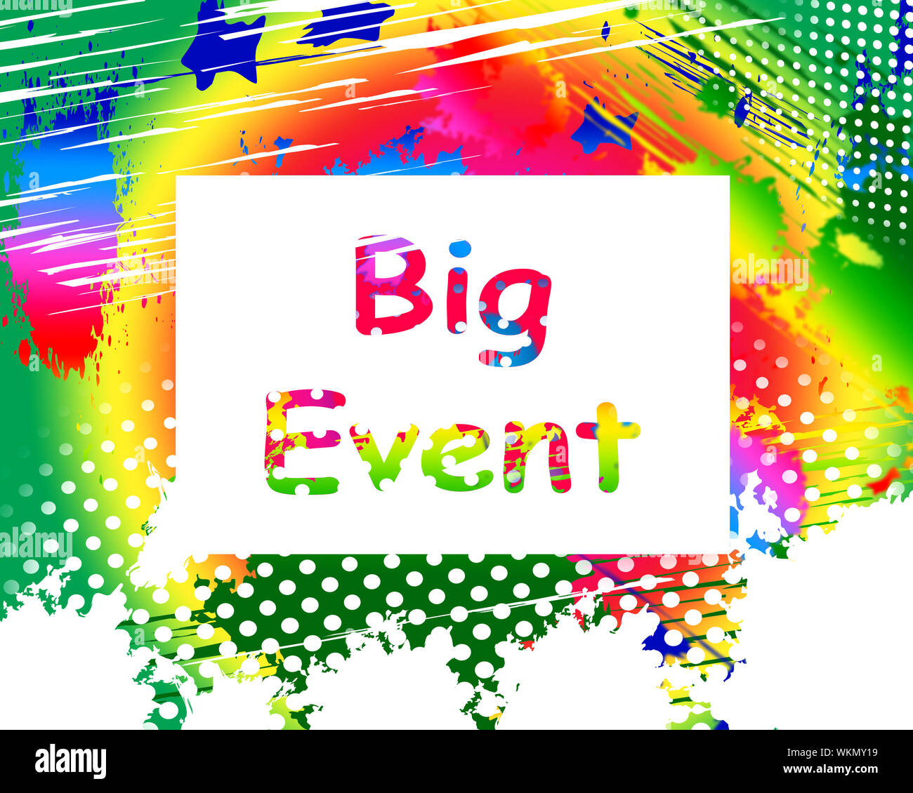 Big Event On Screen Showing Celebration Occasion Festival And ...