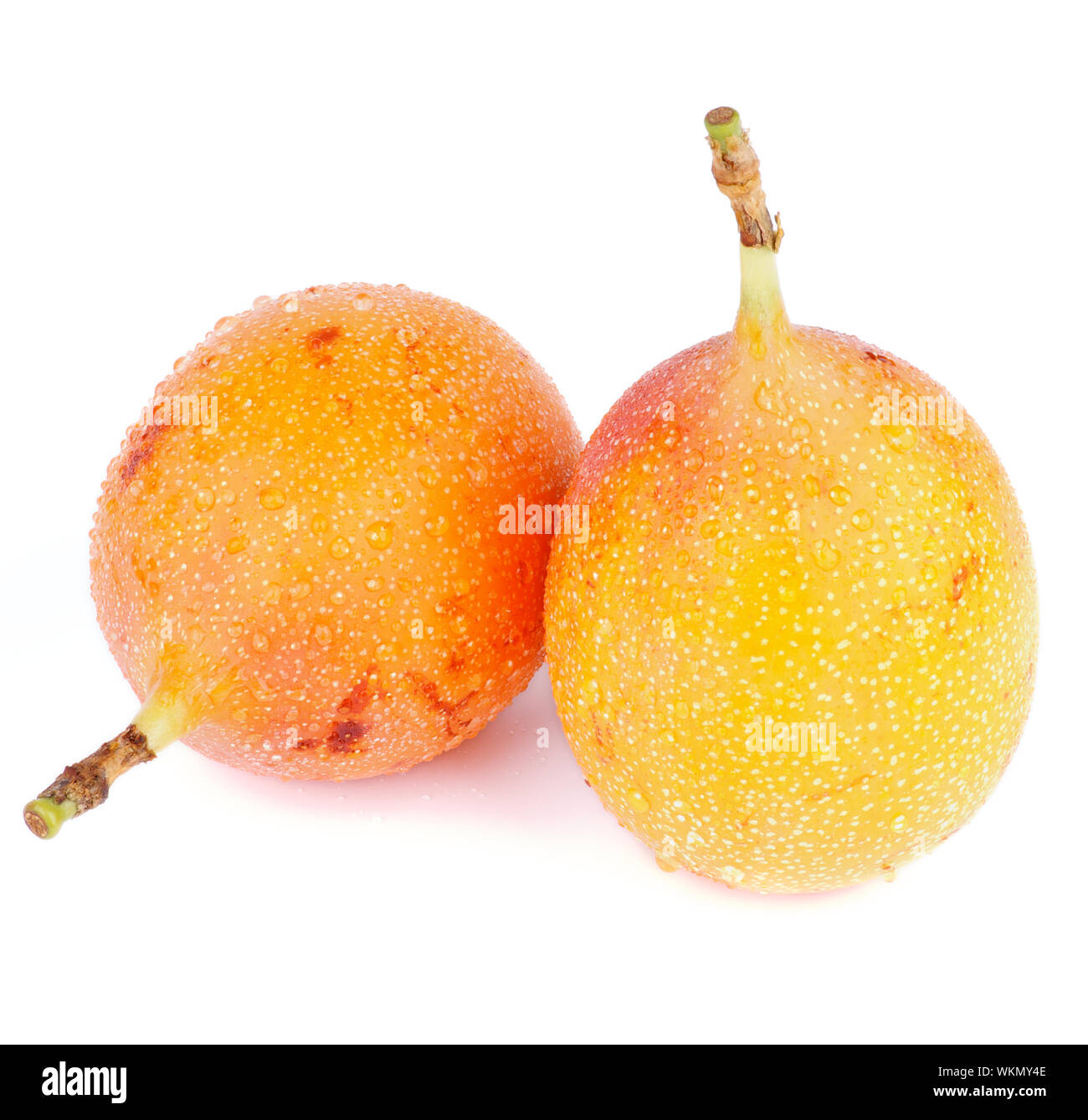 Two Ripe Grenadilla - Passion Fruit - Maracuya - Full Body isolated on ...