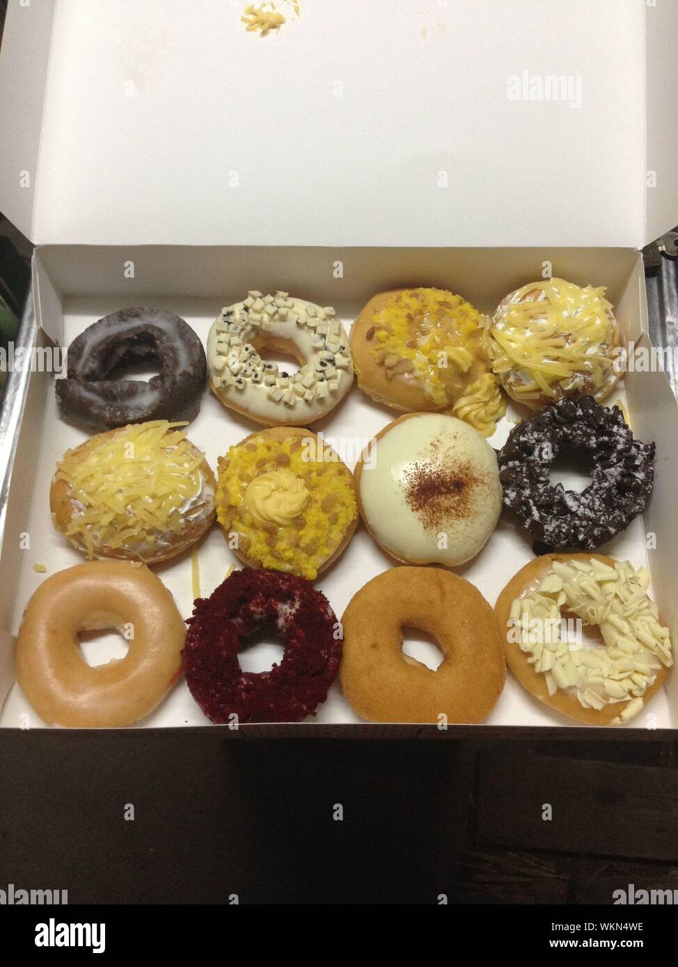 Donut in a box hi-res stock photography and images - Alamy