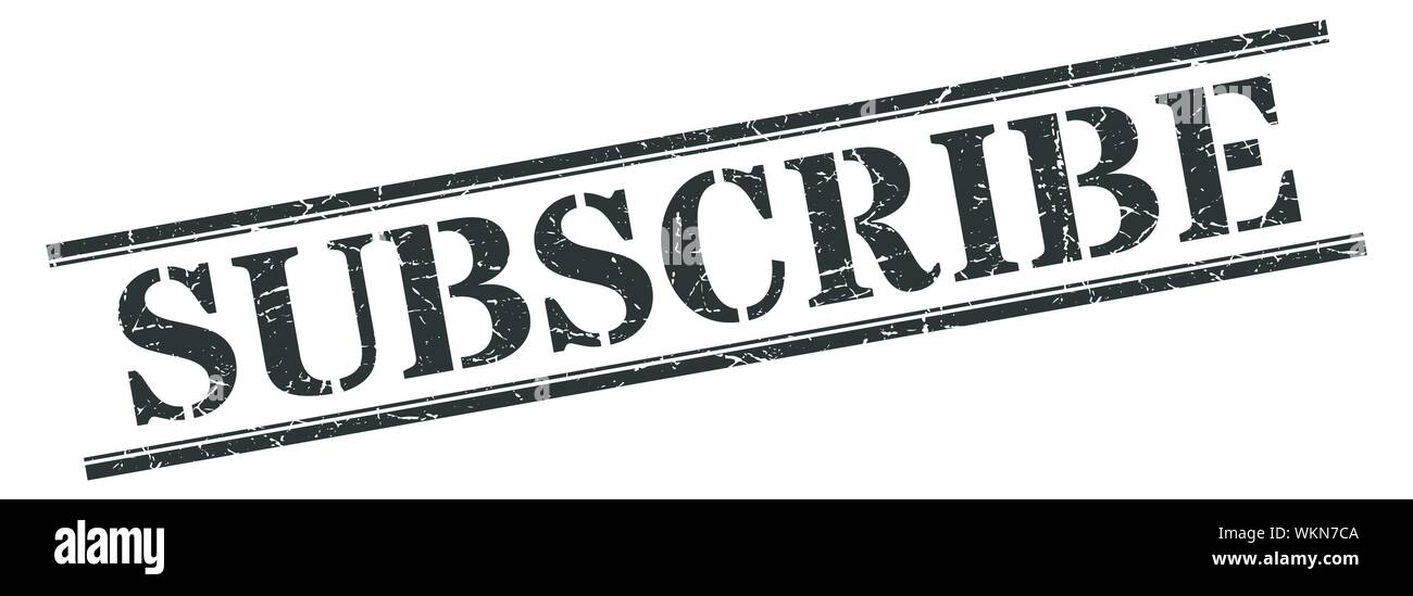 subscribe stamp. subscribe square grunge sign. subscribe Stock Vector ...