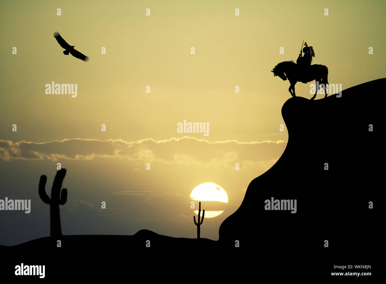 Native American Indian on rope Stock Photo - Alamy