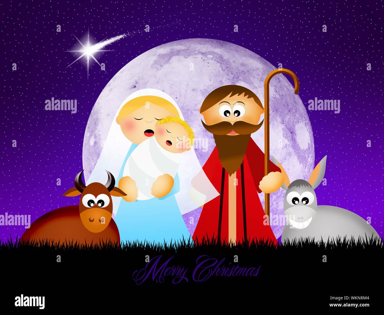 Christmas Nativity scene Stock Photo - Alamy