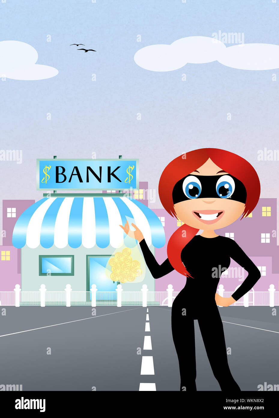 Woman thief hi-res stock photography and images - Alamy