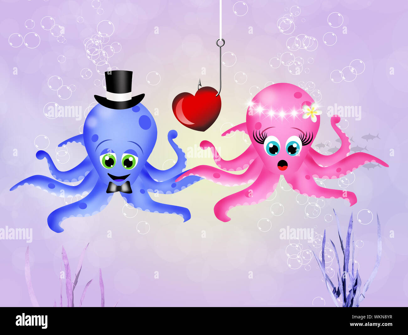 Octopus Cartoon High Resolution Stock Photography and Images - Alamy