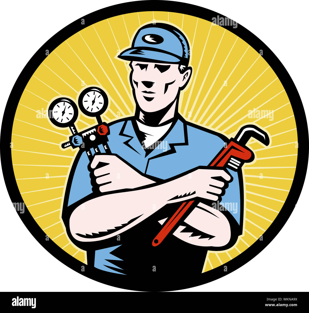 Aircon technician hi-res stock photography and images - Alamy