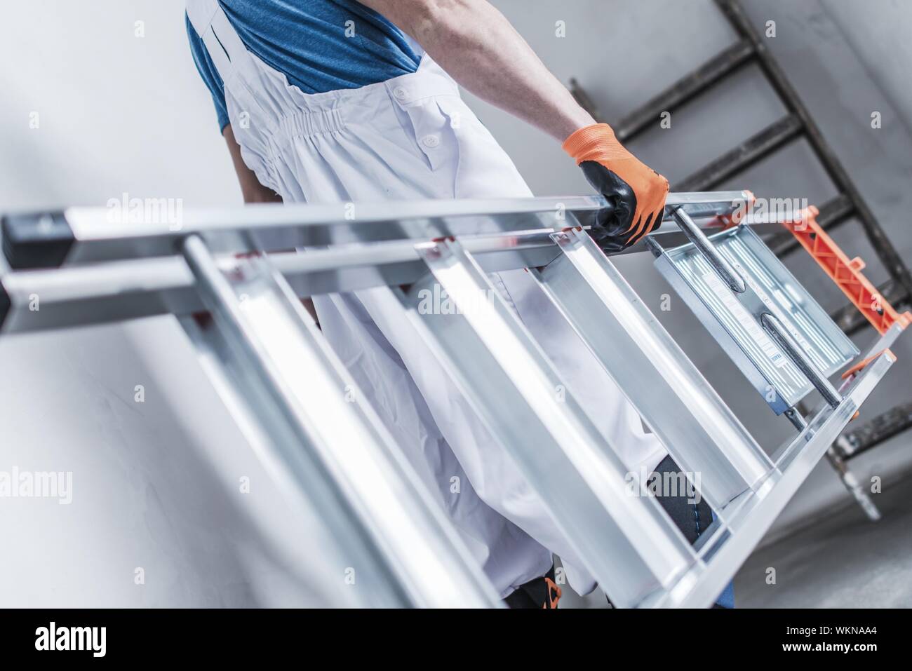 One ladder hi-res stock photography and images - Alamy