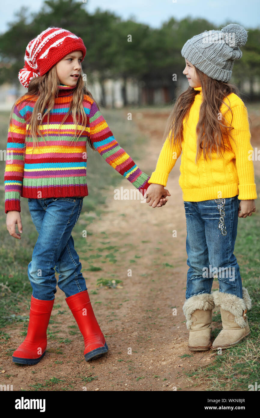Little fashion girls Stock Photo - Alamy