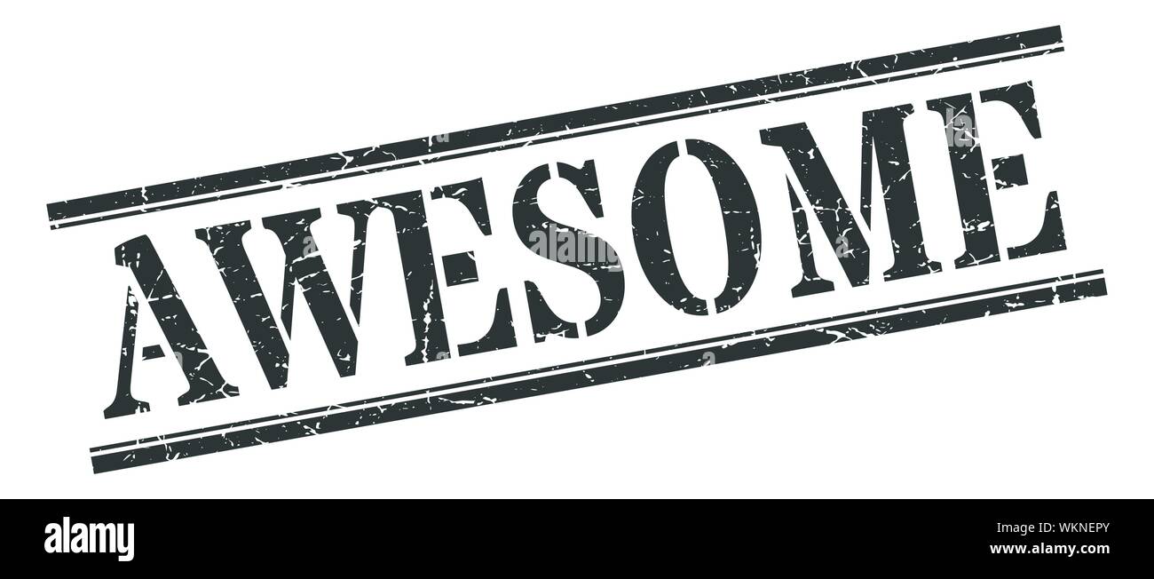 Awesome stamp Black and White Stock Photos & Images - Alamy