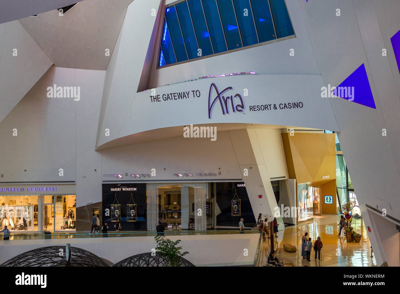 Las Vegas, NV / USA – May 11, 2019: The Shops at Crystals is home to ...