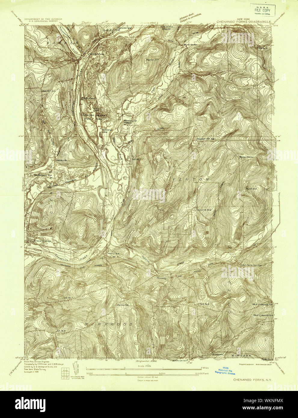 Map of chenango hi-res stock photography and images - Alamy