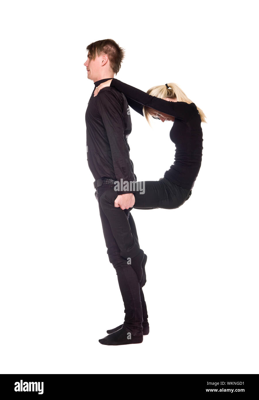 The letter 'P' formed by people dressed in black Stock Photo - Alamy