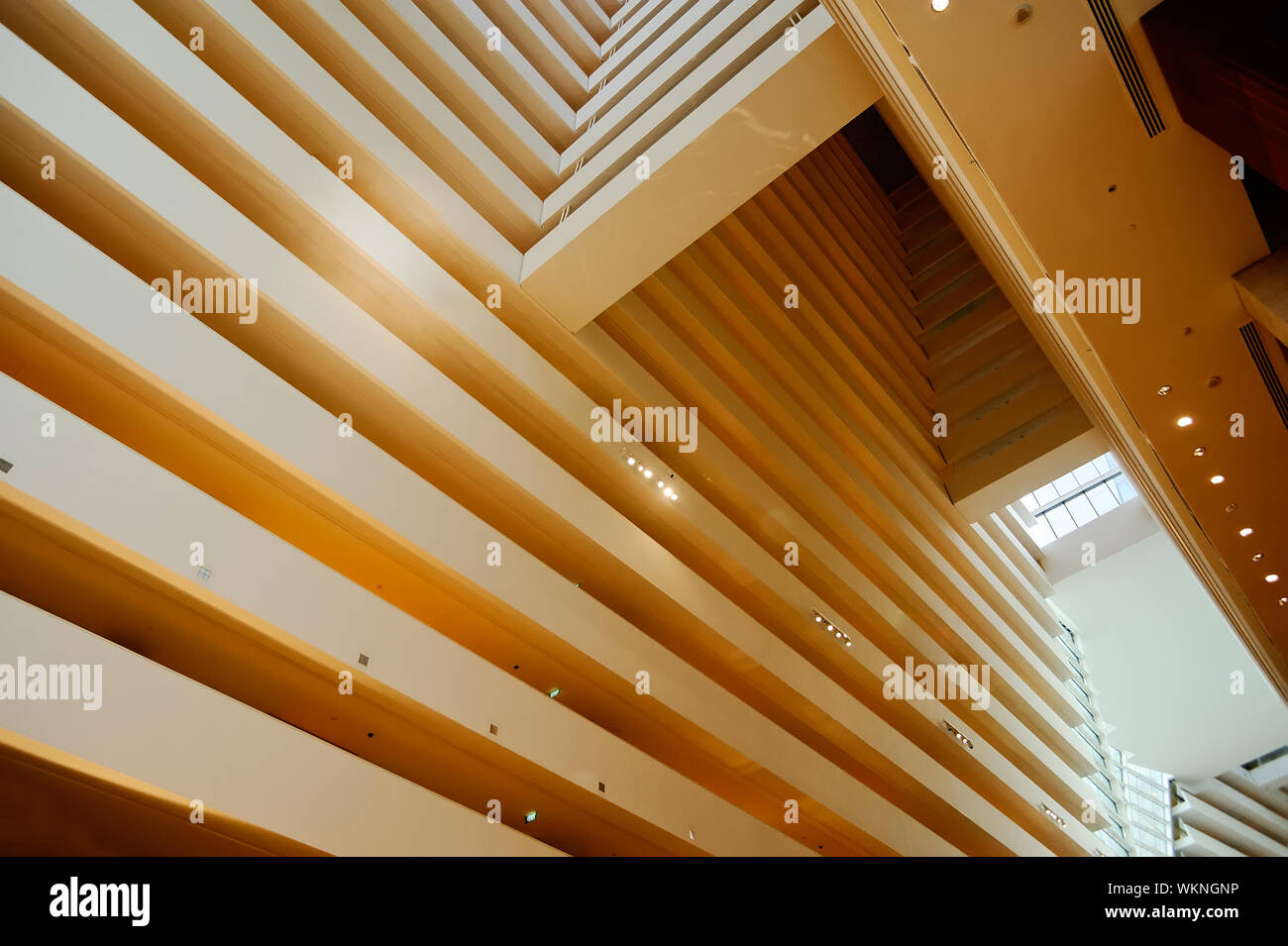 Modern building layers of floor structure and charming atmosphere of ...