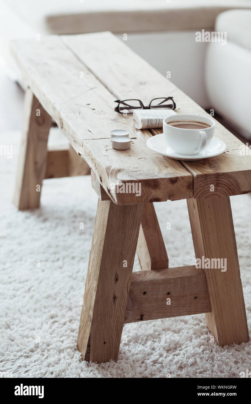 Wooden Bench Coffee Mug High Resolution Stock Photography and Images ...