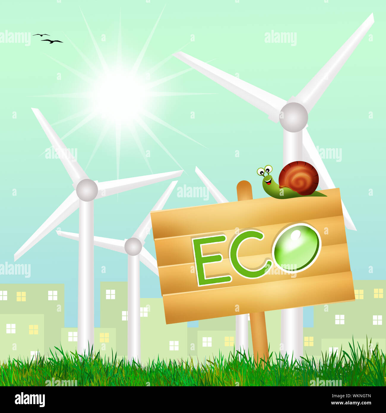 Cartoon Illustration Solar Energy Panel High Resolution Stock ...