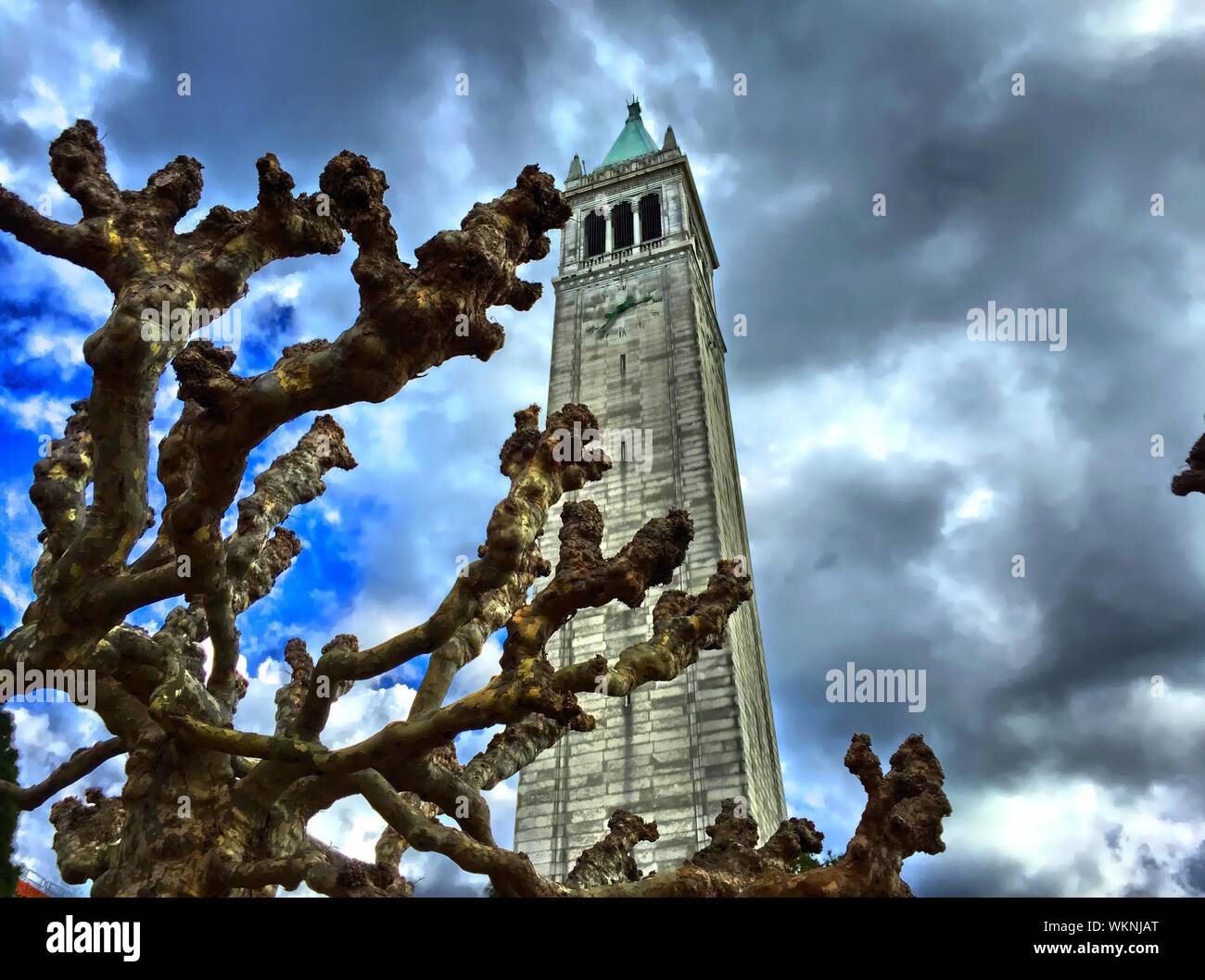 Sather tower view hi-res stock photography and images - Alamy