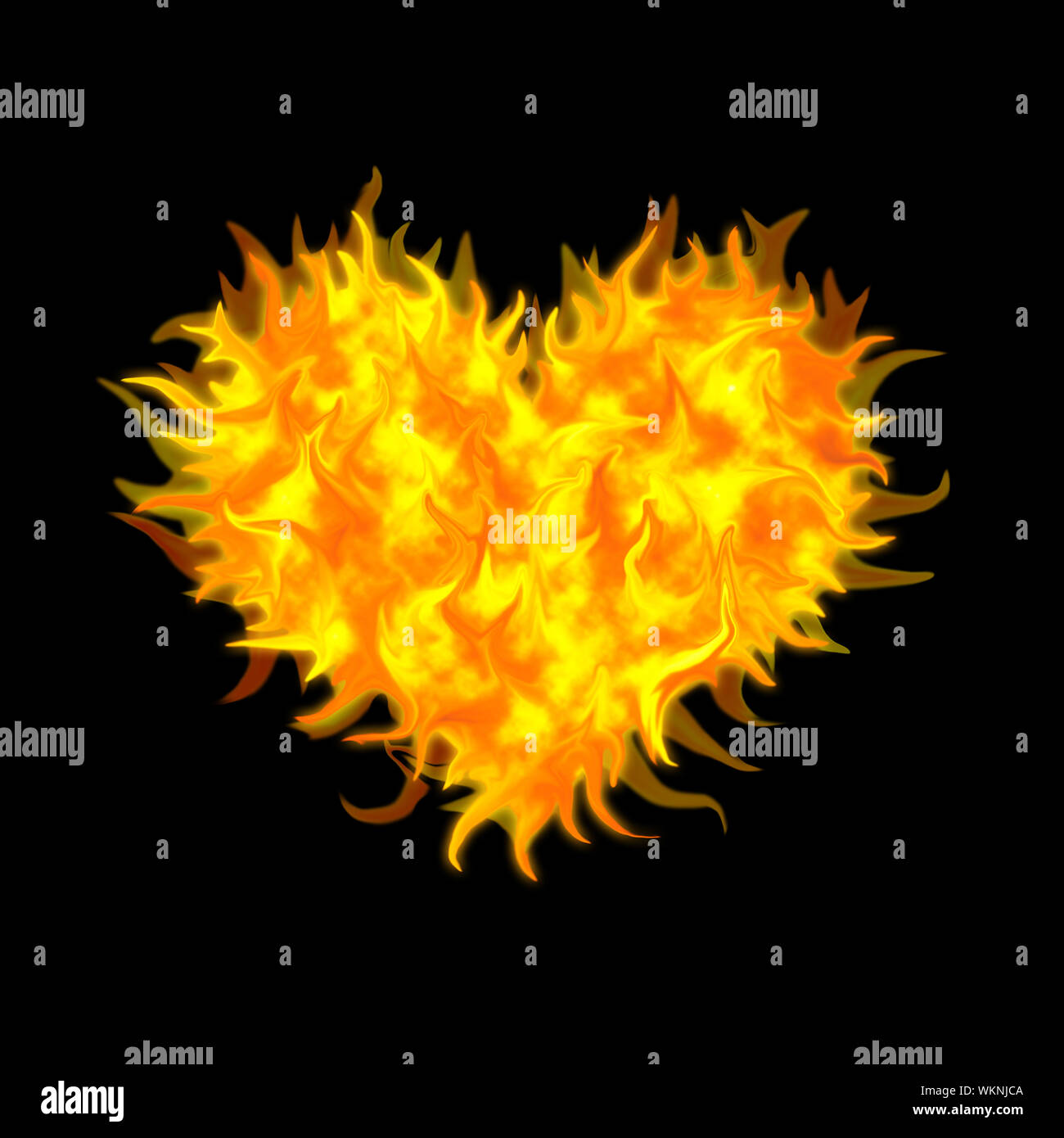 abstract picture is about fire heart Stock Photo - Alamy