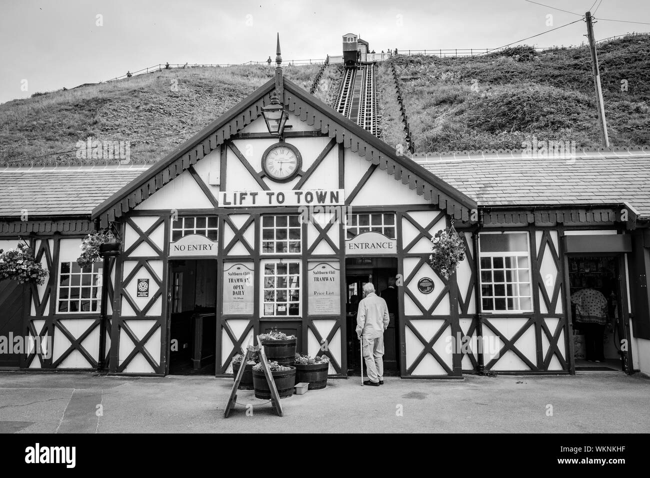 The Saltburn Cliff Lift at Saltburn-by-the-Sea, United Kingdom Stock ...