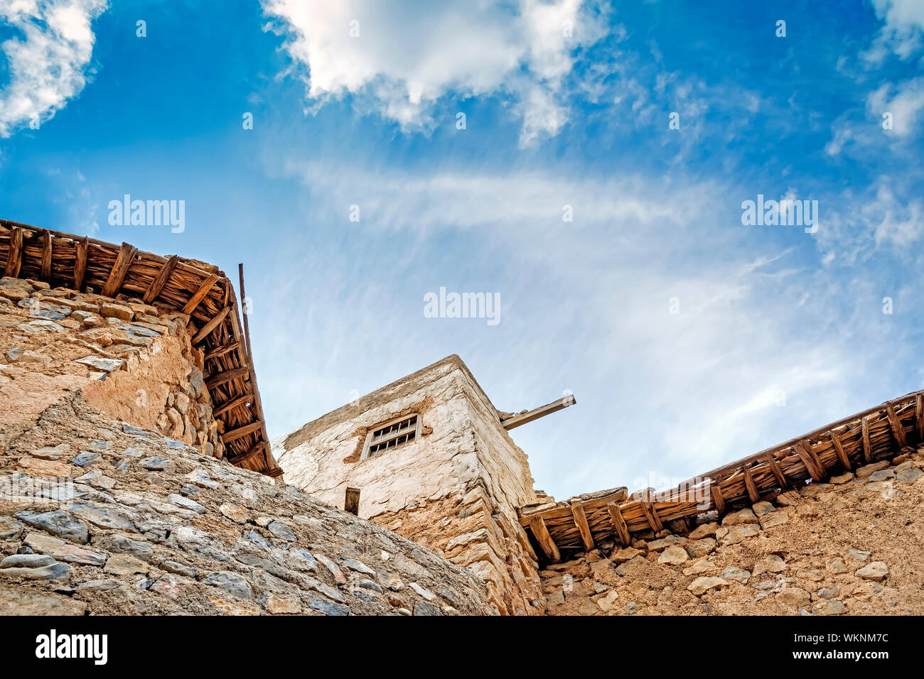Image of ruins Wadi Bani Habib in Oman Stock Photo - Alamy