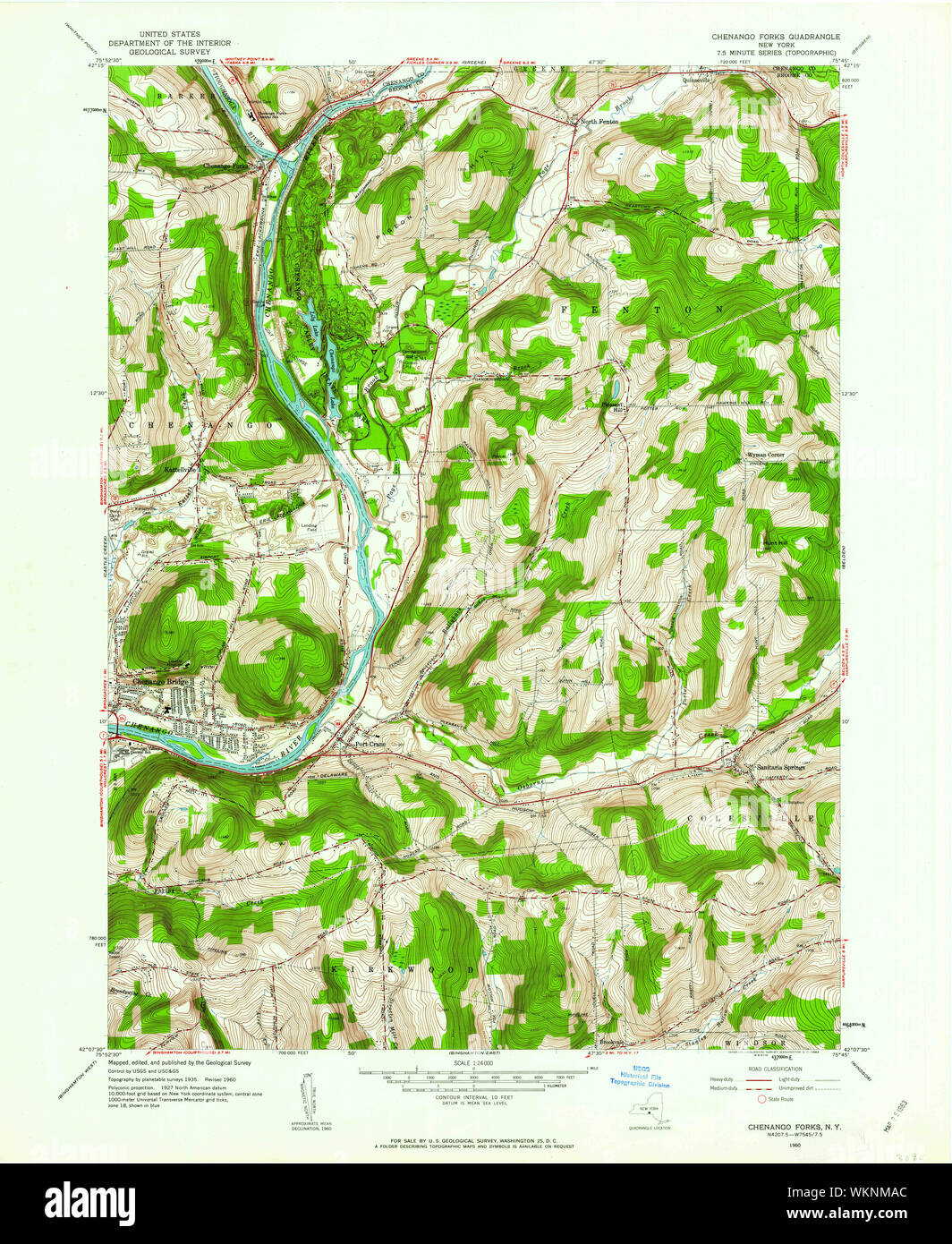 Chenango map hi-res stock photography and images - Alamy