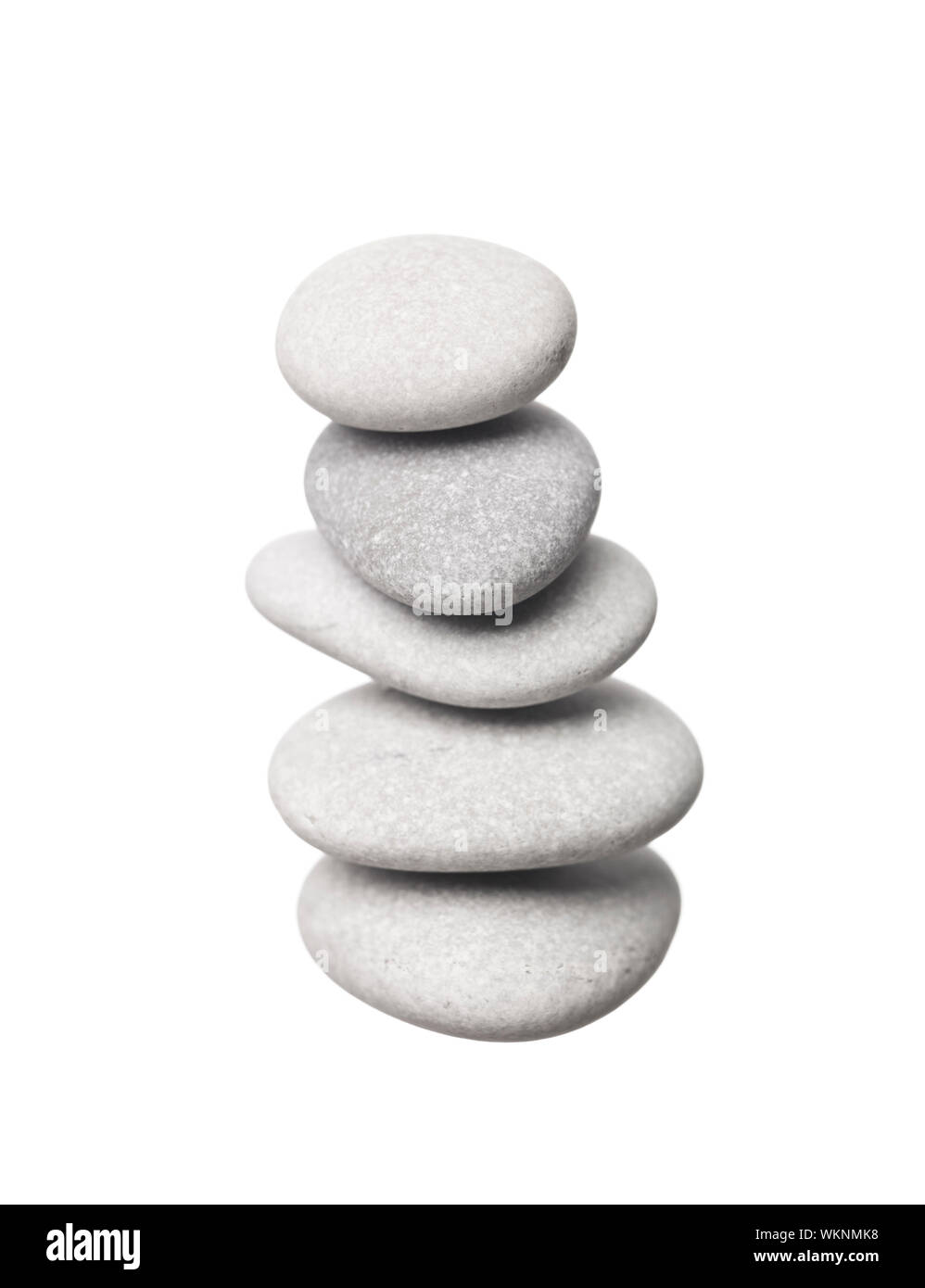 Stacked stones isolated on white background Stock Photo - Alamy