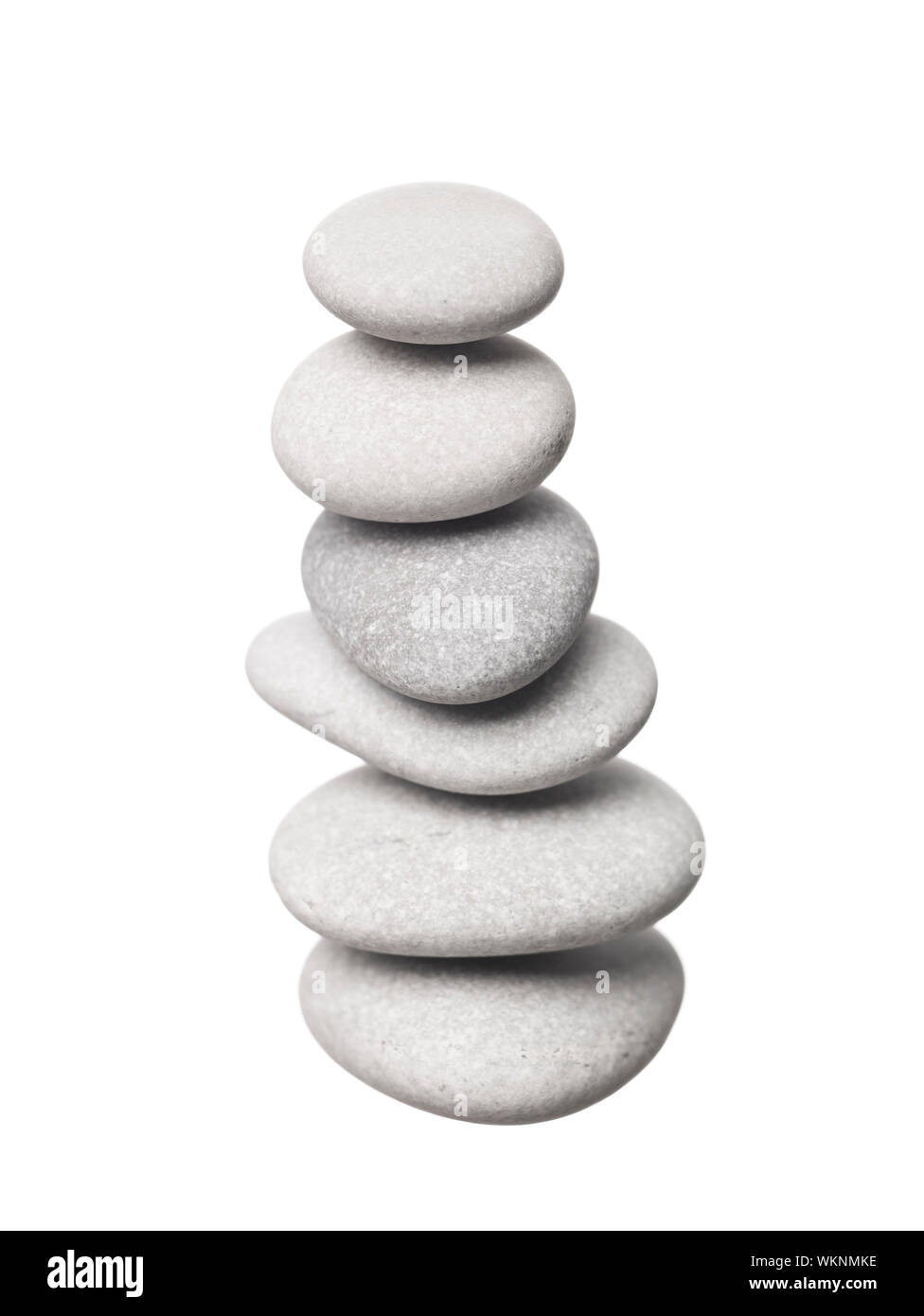 Stacked stones isolated on white background Stock Photo - Alamy