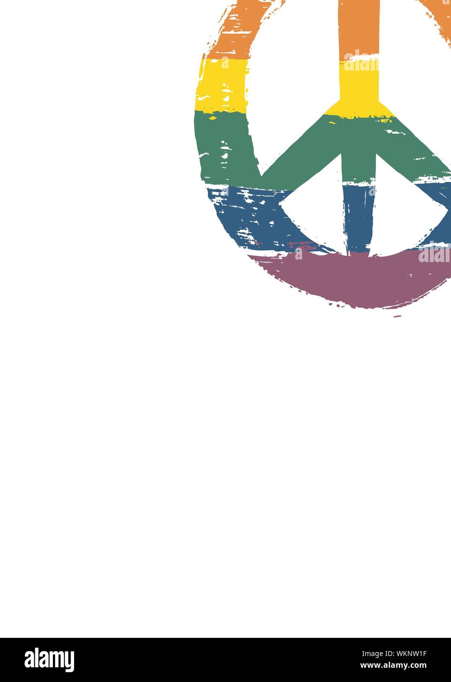 LGBTQ Peace Symbol Vector Stock Vector Image & Art - Alamy