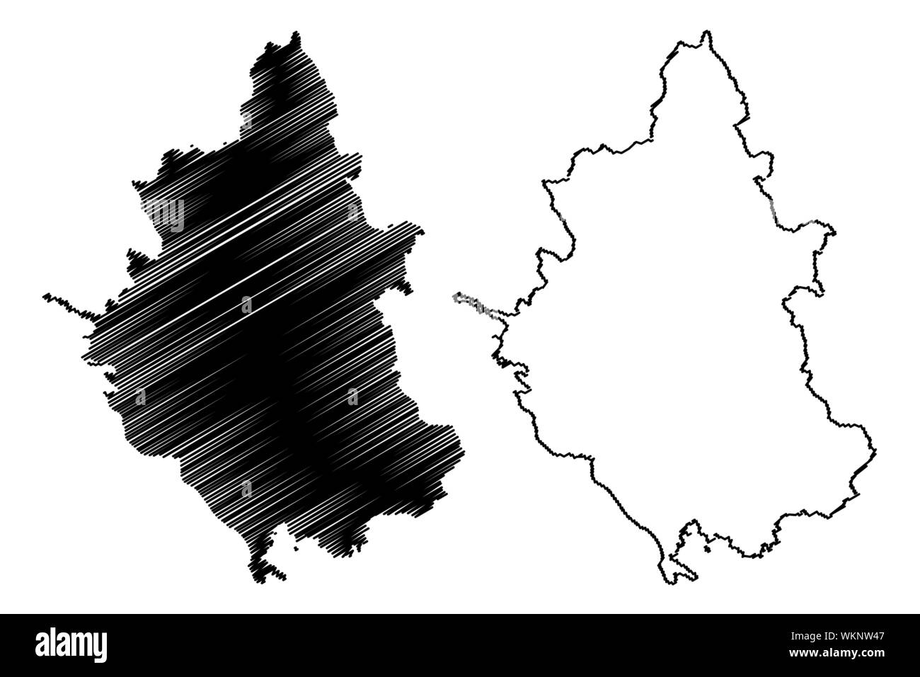 Epirus Region (Greece, Hellenic Republic, Hellas) map vector ...