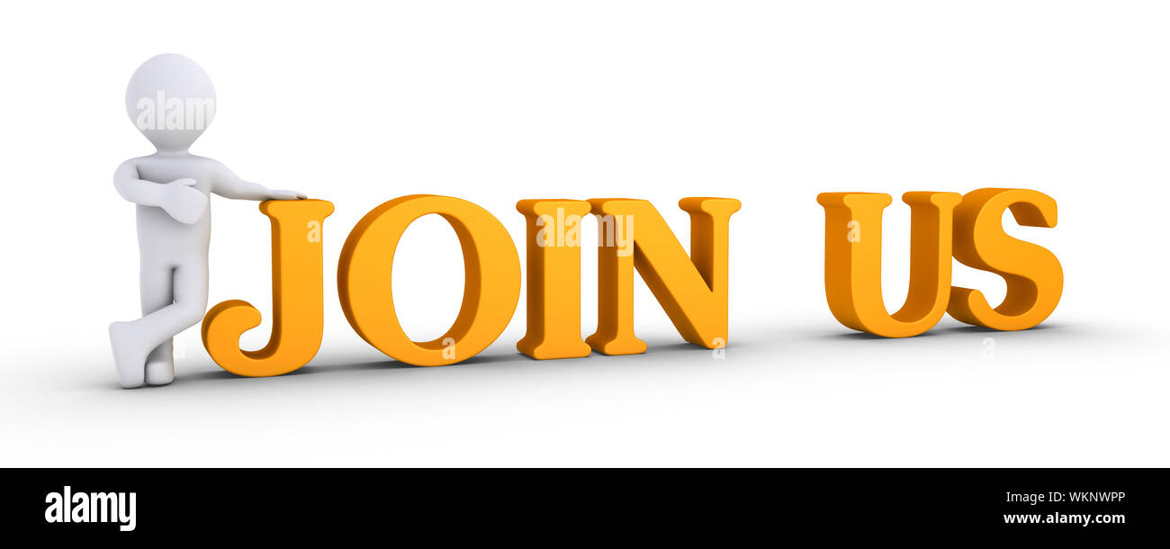 Person offering membership Stock Photo - Alamy