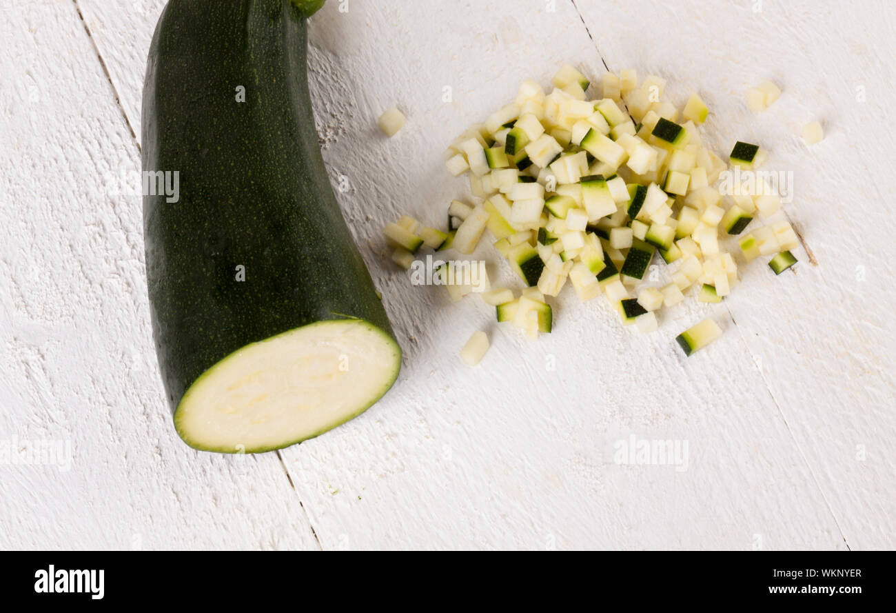 Diced courgette hi-res stock photography and images - Alamy
