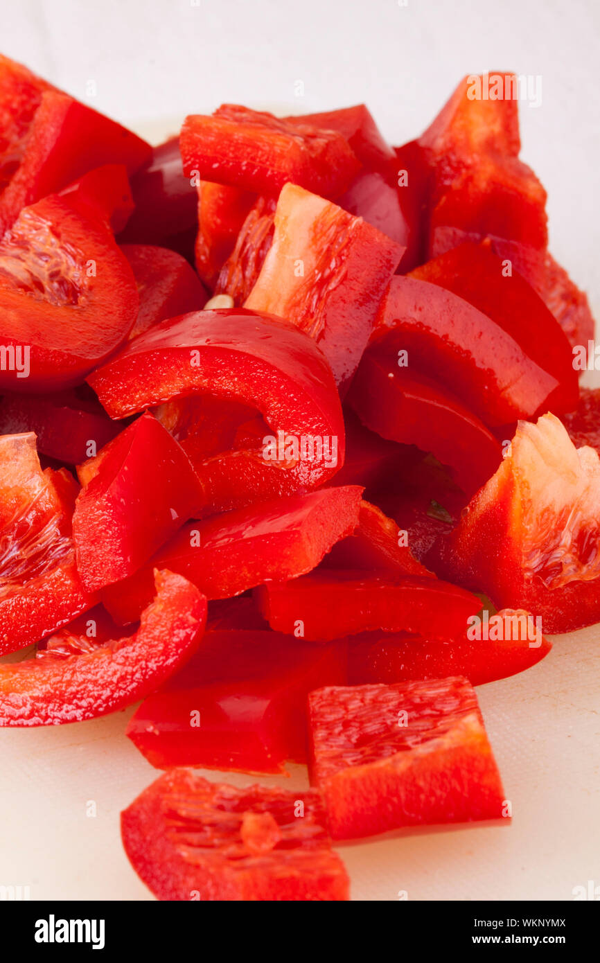 Diced red pepper hi-res stock photography and images - Alamy