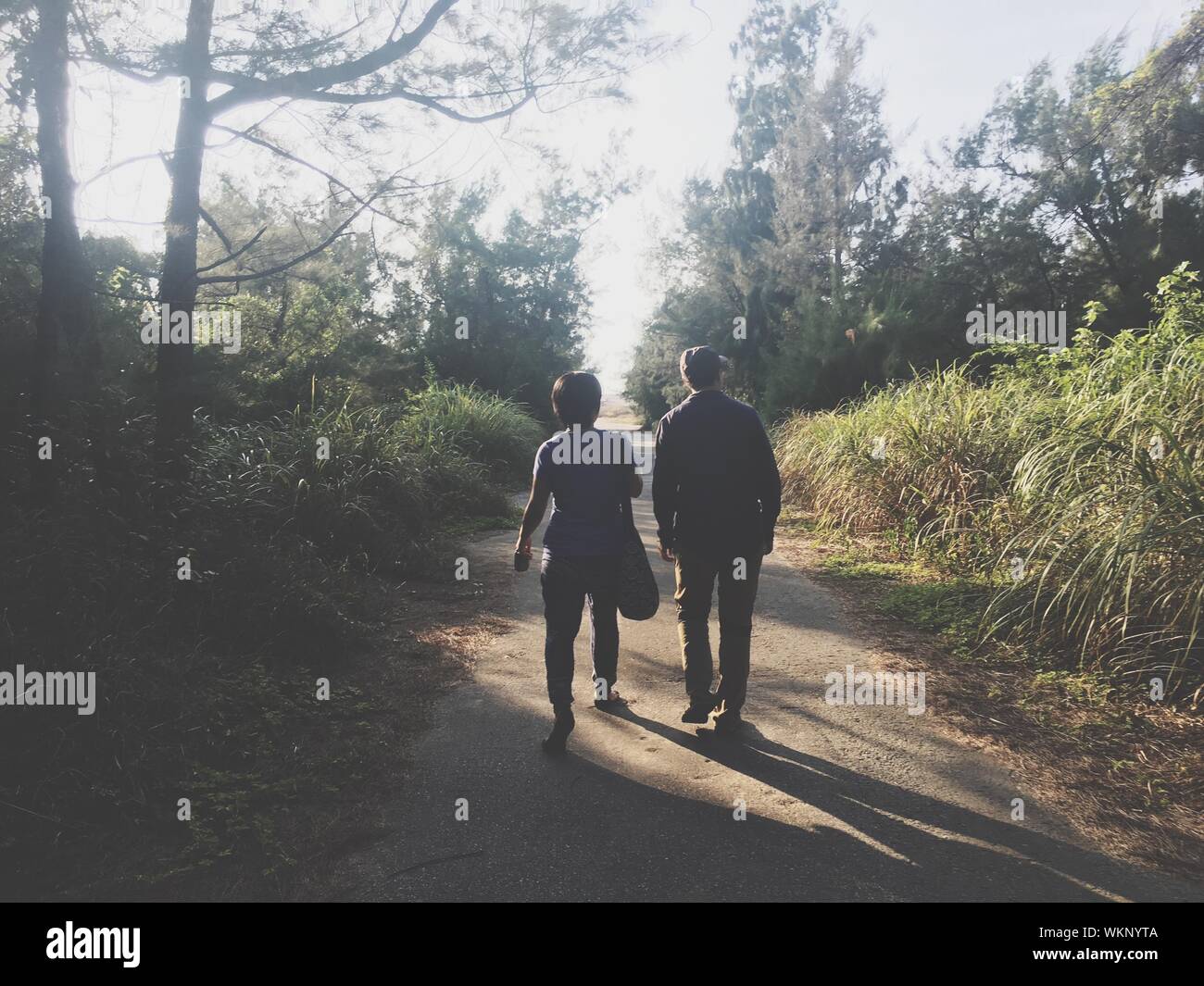 Two people walking in forest hi-res stock photography and images - Alamy