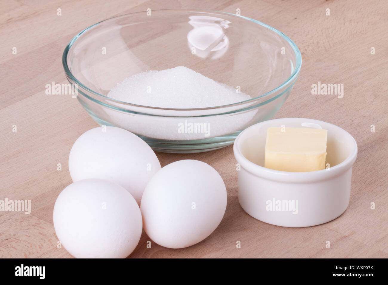 Baking ingredients in the kitchen Stock Photo - Alamy