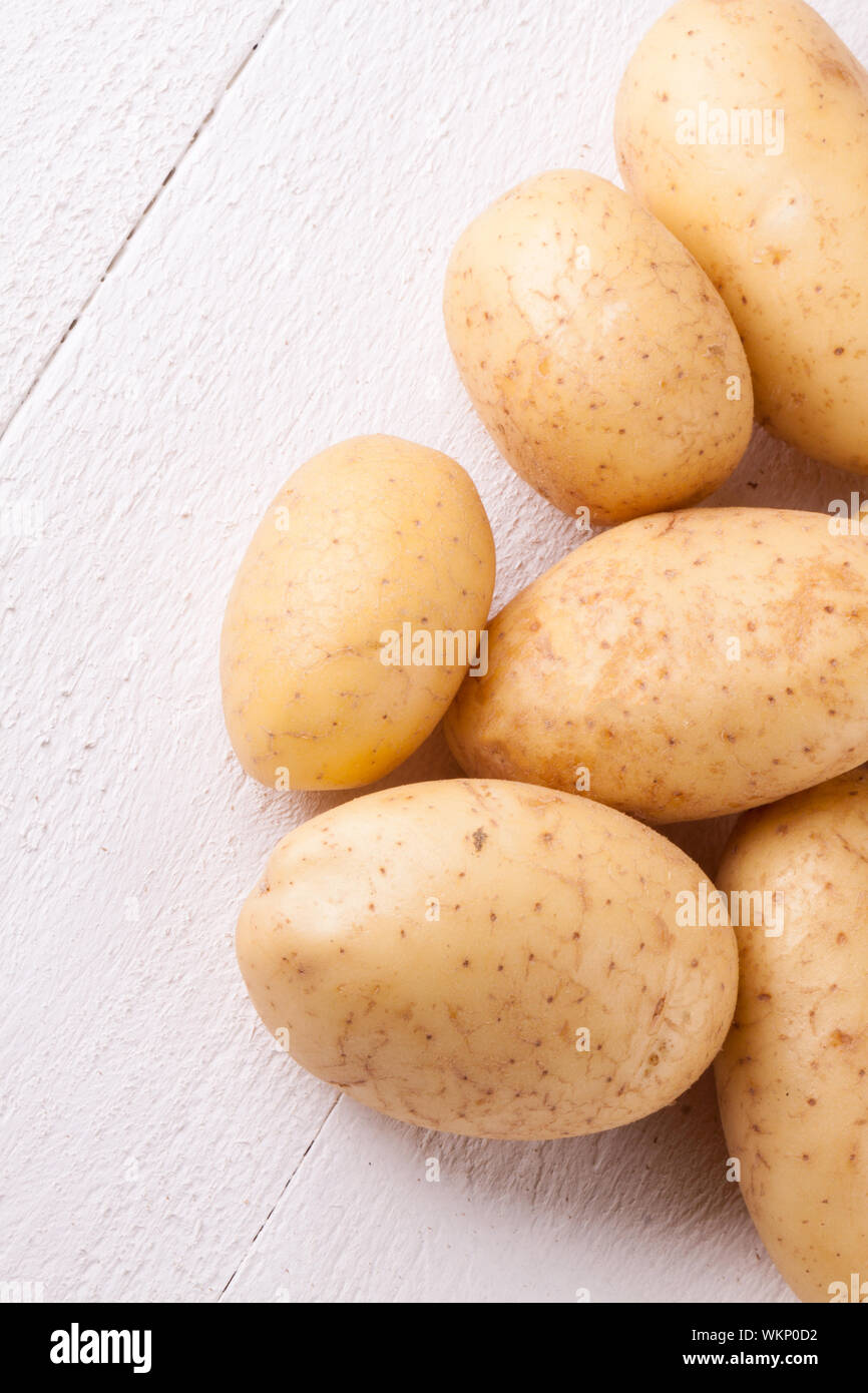 Farm fresh washed whole potatoes for a healthy nutritious cooking ...