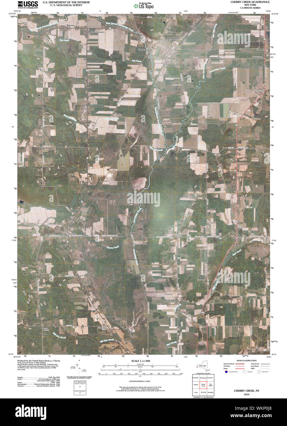 Cherry creek map Cut Out Stock Images & Pictures - Alamy