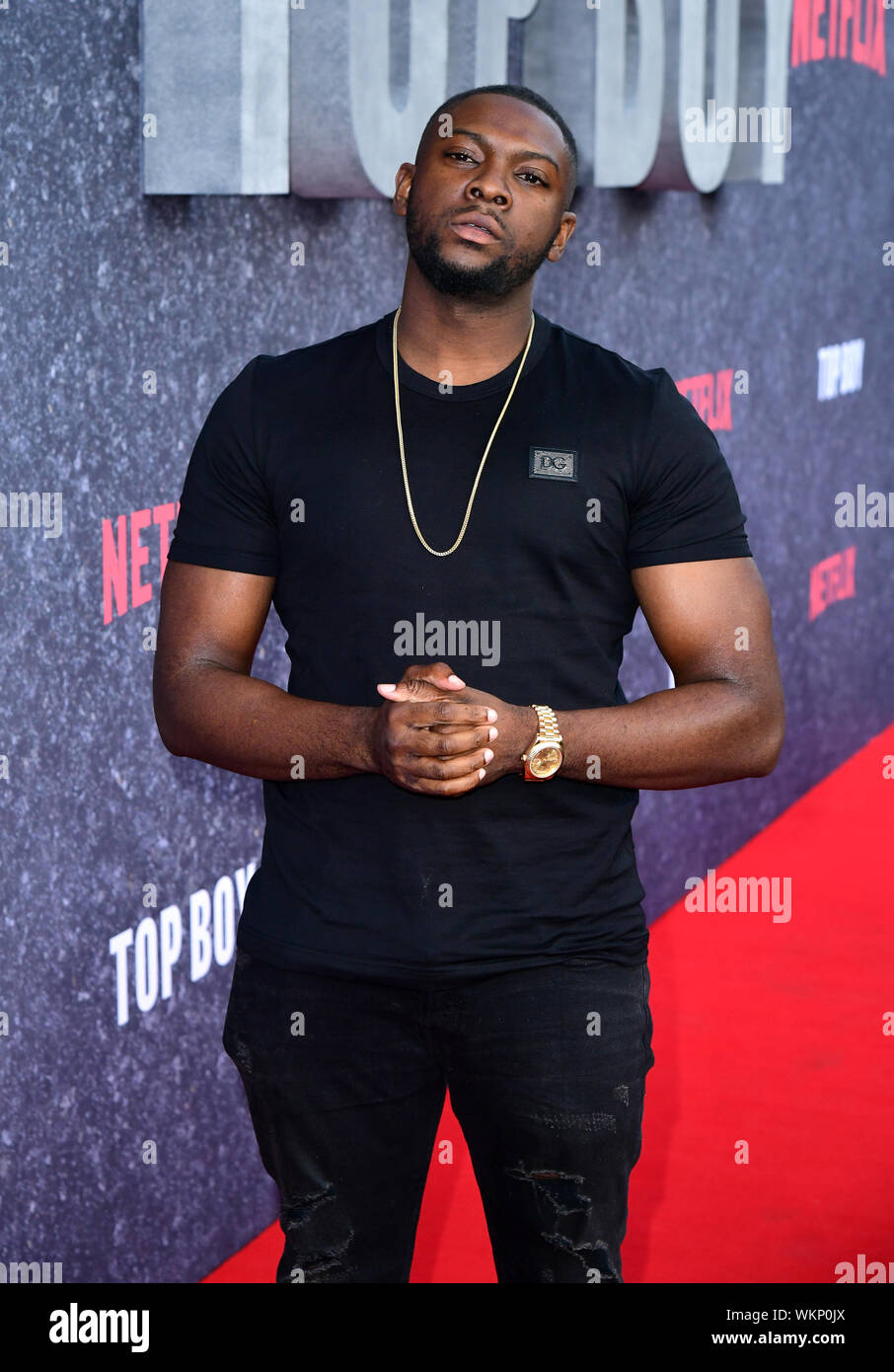 Rapman attending the UK premiere of Top Boy at the Hackney Picturehouse ...