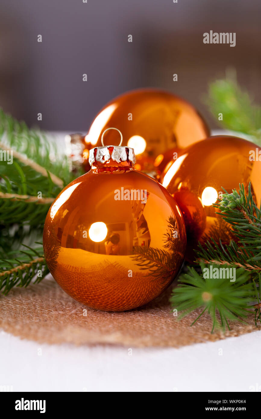 Copper christmas decoration hi-res stock photography and images - Alamy