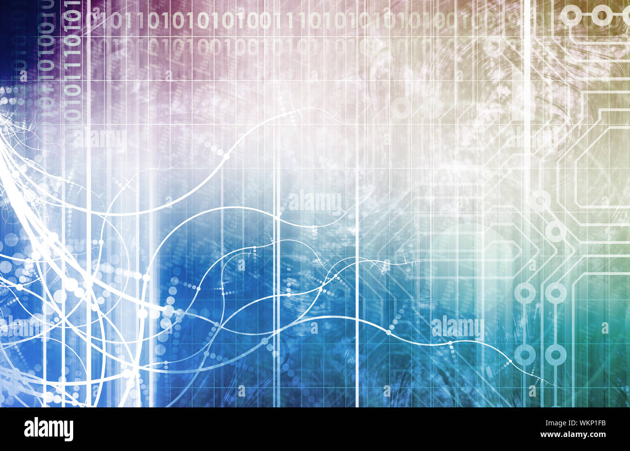 Science and Technology Merging into an Abstract Art Stock Photo - Alamy