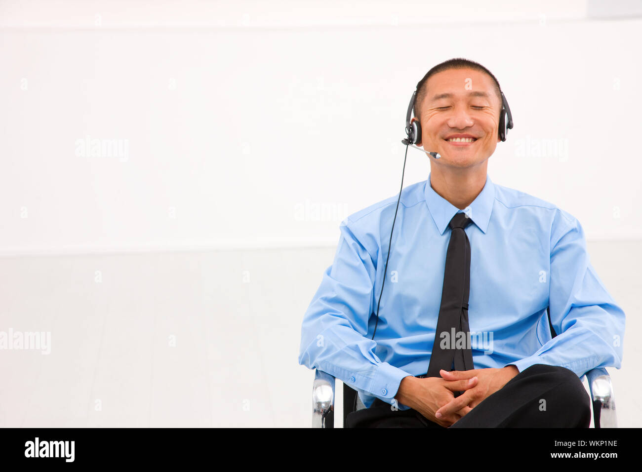 Close up male customer service representative hi-res stock photography ...
