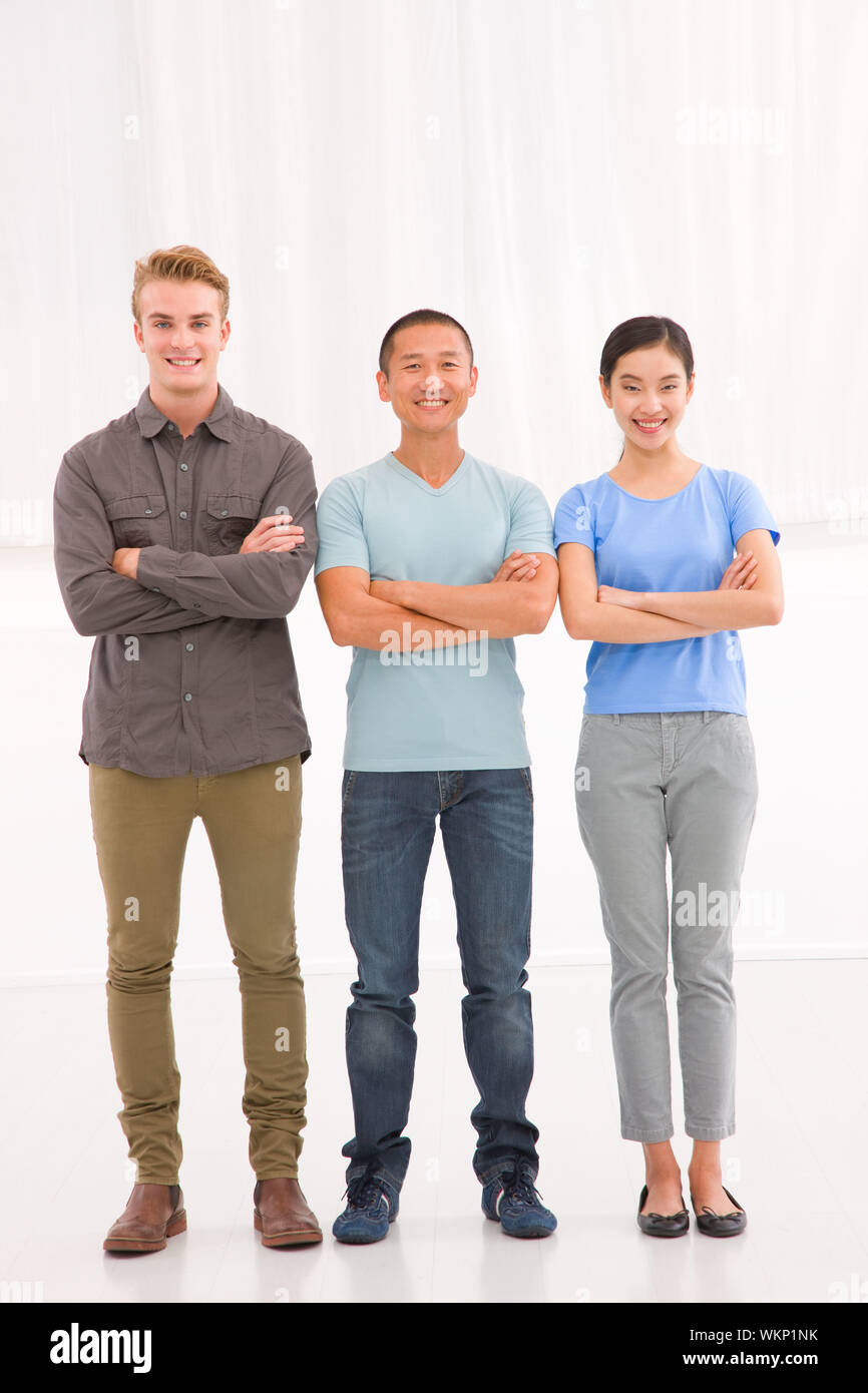 Small group friends vertical hi-res stock photography and images - Alamy
