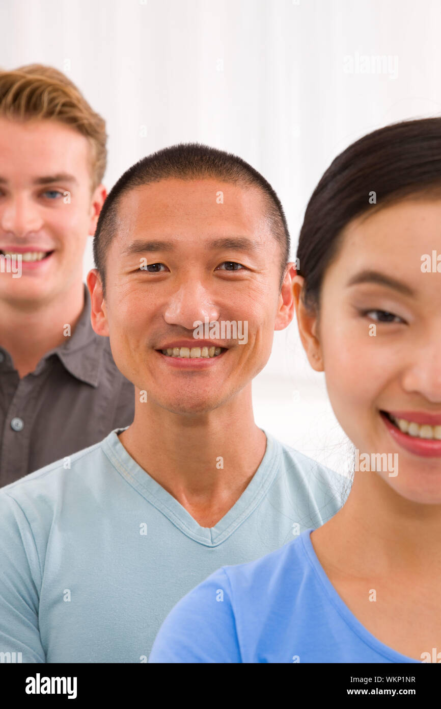 Close-up of diverse young people Stock Photo - Alamy