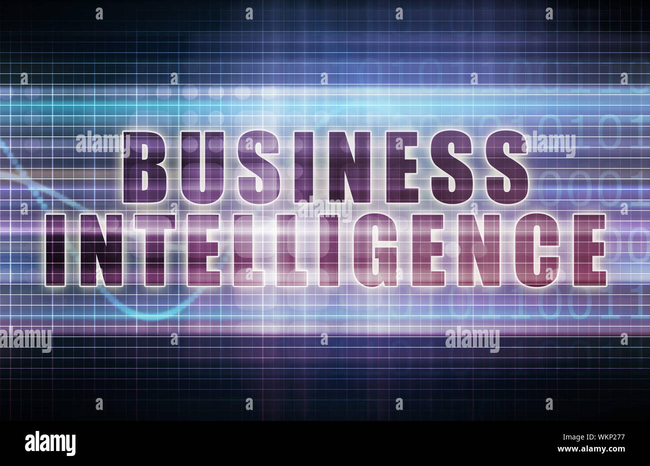 Business Intelligence on a Tech Business Chart Art Stock Photo - Alamy